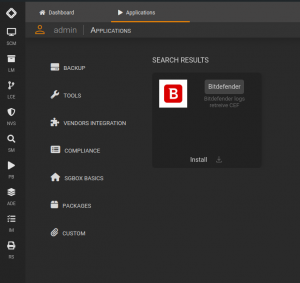 Syslog configuration on Bitdefender GravityZone - SGBox Next Generation SIEM & SOAR