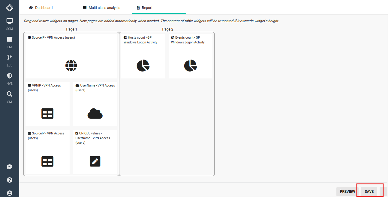 Create Executive Reports - SGBox Next Generation SIEM & SOAR
