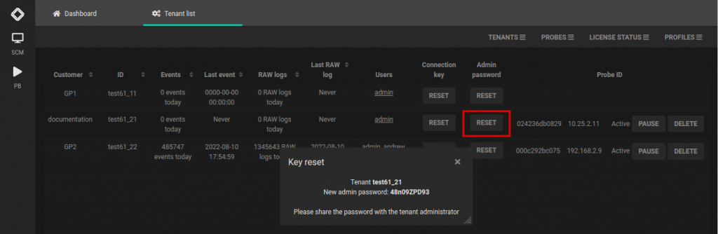 Create end user access - SGBox Next Generation SIEM & SOAR