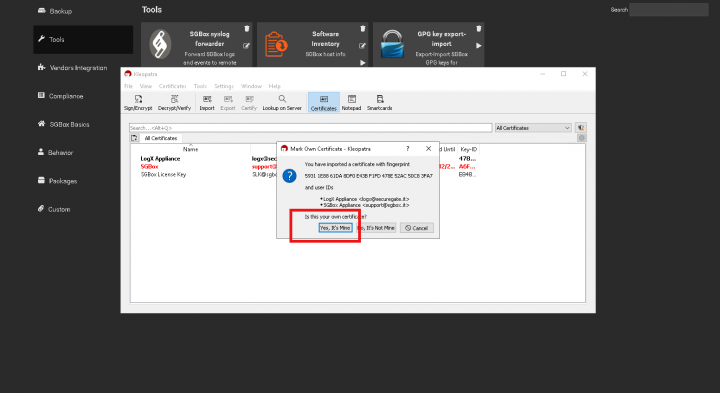 log decryption test - SGBox Next Generation SIEM & SOAR