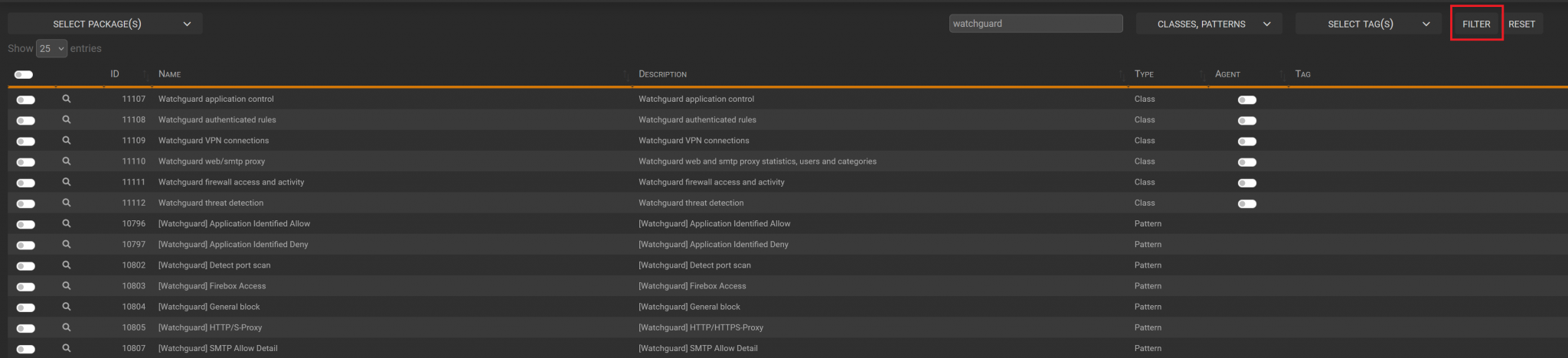 Packages Management - SGBox Next Generation SIEM & SOAR